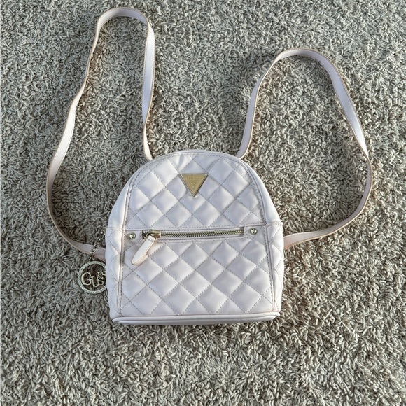 Guess | Bags | Light Pink Guess Mini Backpack In Used Condition | Poshmark